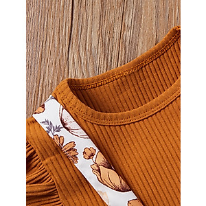 MBZJSDKHLK Newborn Baby Girl Clothes Romper Ruffle Short Sleeve Ribbed Tops Summer Infant Outfits Set Short-Green 3-6 Months