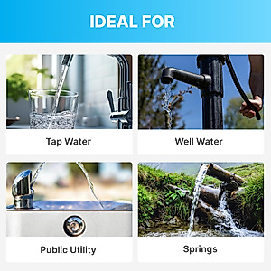 TREA 17 in 1 Drinking Water Test Kit - Comprehensive Water Quality Analysis Includes pH, Hardness, Chlorine, Fluoride, Lead, Iron, Copper, Coliform Bacteria and More for Home Tap and Well Water