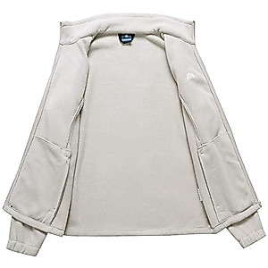 GIMECEN Women's Lightweight Full Zip Soft Polar Fleece Jacket Outdoor Recreation Coat With Zipper Pockets Large