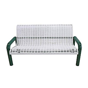 Generic Metal Park Bench Outdoor Furniture Cast Iron Steel Foot Terrace Lounge Seat for Backyard Porch Deck Garden with Decorative Backrest