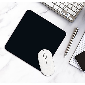 Square Mouse pad, Premium Mouse pad, Square Waterproof Mouse pad, Non-Slip Rubber Base Mouse pad 9x9 inches (Black)