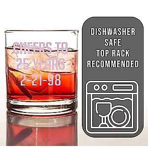 Personalized Printed 11oz Whiskey Glass - Custom Bourbon Christmas Gifts for Men, Dad Scotch Drinking Birthday Glasses, Groomsmen, Liquor Cocktail Rocks Old Fashioned, Your Text Here