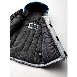 LONDON FOG Boys' 2-Piece Snow Pant & Jacket Snowsuit, Blue and Pants, 10/12