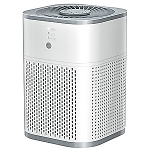 Air Purifiers for Bedroom, H13 True HEPA Filter for Home large Room, Air Filter with Sleep Model, 24db Filtration System, 360° Air Intake for Pet Dander Dust Pollen Smoke Allergie, White
