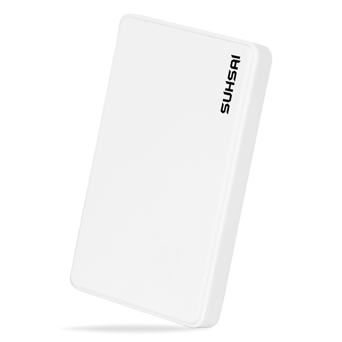SUHSAI 500GB Portable External Hard Drive USB 2.0 Storage and Backup Drive, USB Hard Disk Drive, Memory Storage Expansion External HDD for Computer, Mac, Desktop (White)