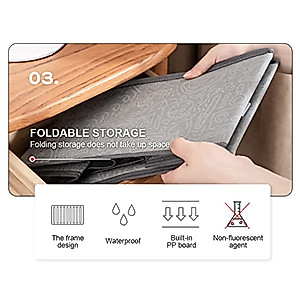 XYSCPDM 7 Grids Clothes Organizer for Folded Clothes [2-Pack] Clothes Drawer Organizer, Drawer Organizers for Clothing, for Jeans, Pants, Sweater, Coat, Scarves (White)