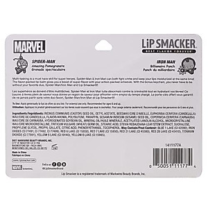 Lip Smacker Marvel, keychain, lip balm for kids - Spiderman & Captain America