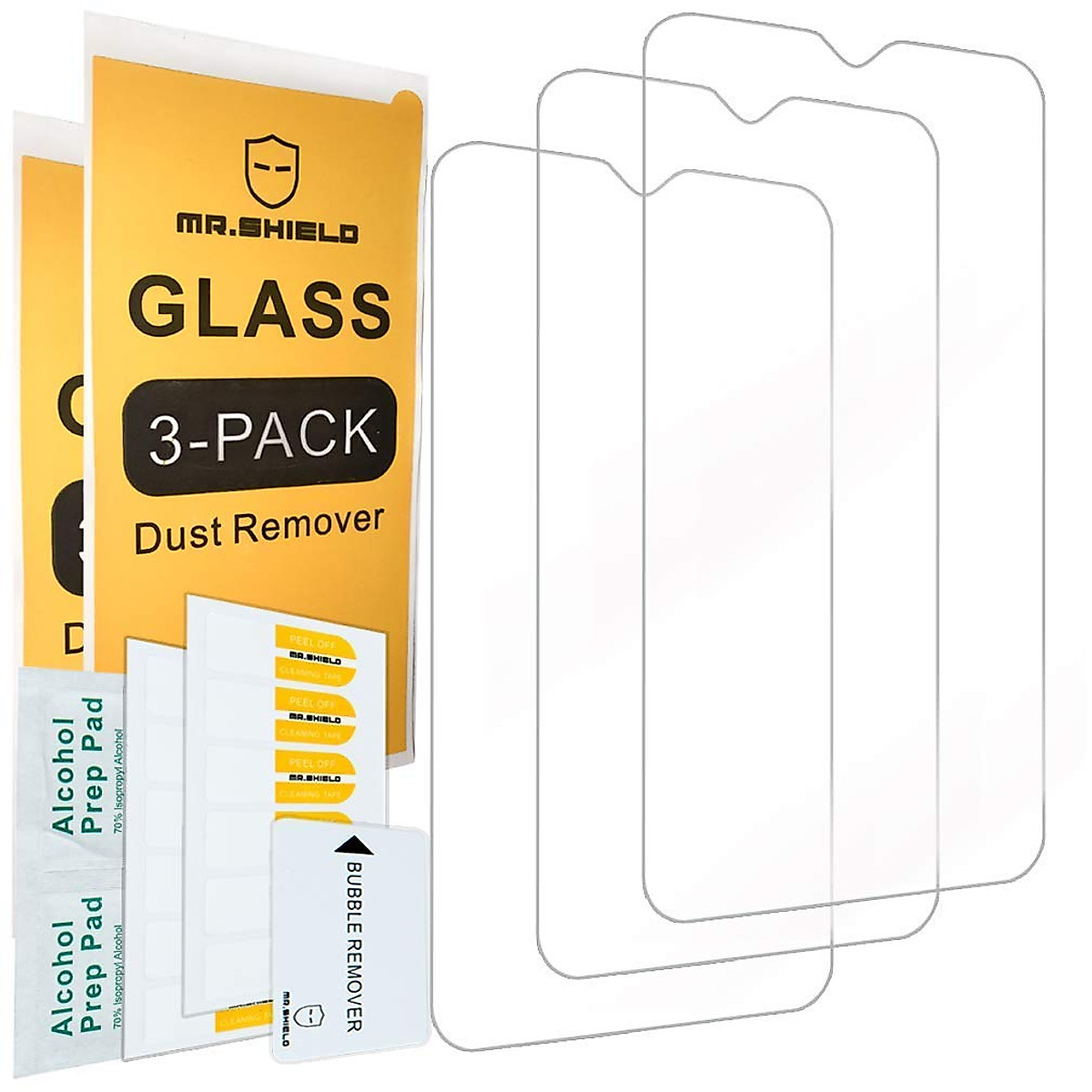 Mr.Shield [3-PACK] Designed For Samsung Galaxy A10e / Galaxy A10E [Tempered Glass] Screen Protector with Lifetime Replacement