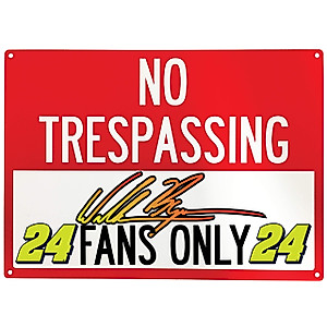 R and R Imports William Byron #24 Officially Licensed NASCAR No Trespassing Sign New for 2019