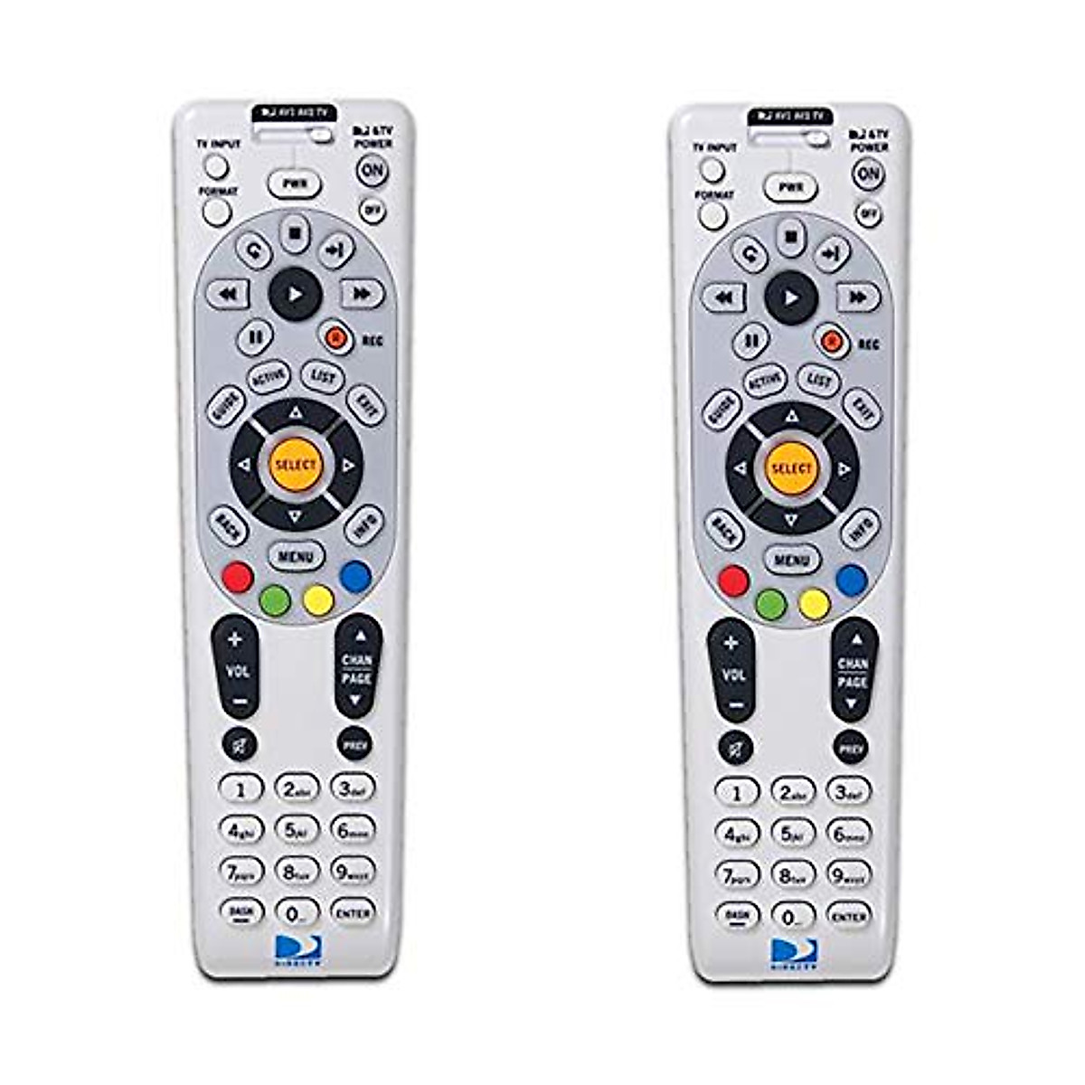2 Pack - DIRECTV RC66RX IR/RF Remote Control