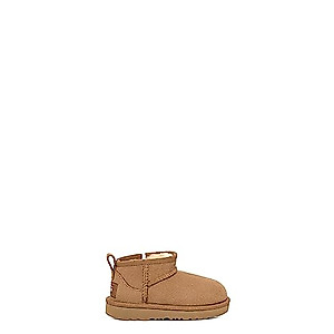 UGG Girls T Classic Ultra Mini Fashion Boot, Chestnut, 10 Toddler