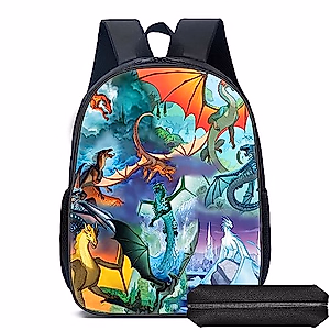 IUXTI Anime Backpack for Boys Girls,Big Capacity Daypack 16.5 Inch Laptop Backpack for Travel Office Outdoor-2