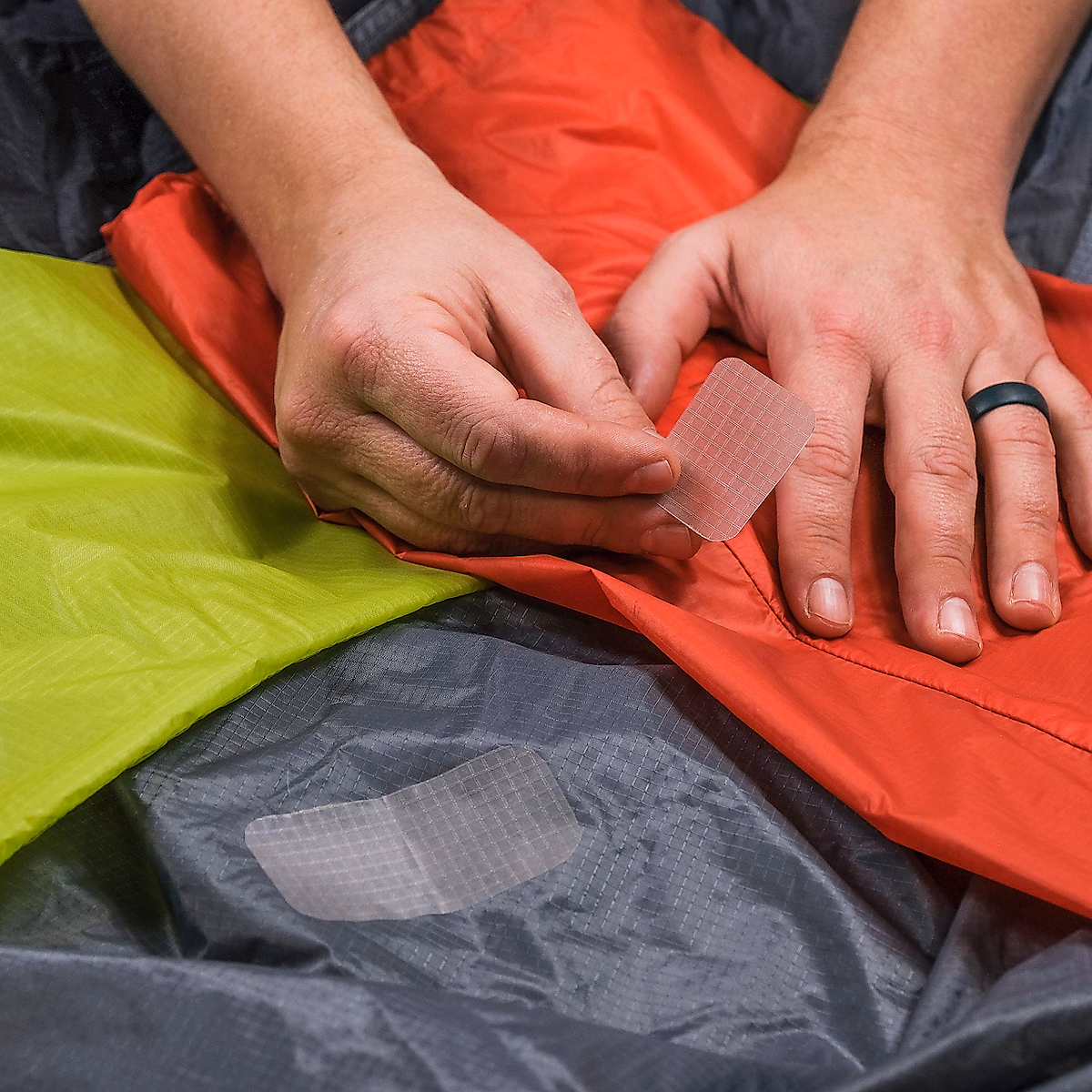 GEAR AID Seam Grip SIL Silicone Sealant and Silnylon Patches for Silnylon Tents and Tarps