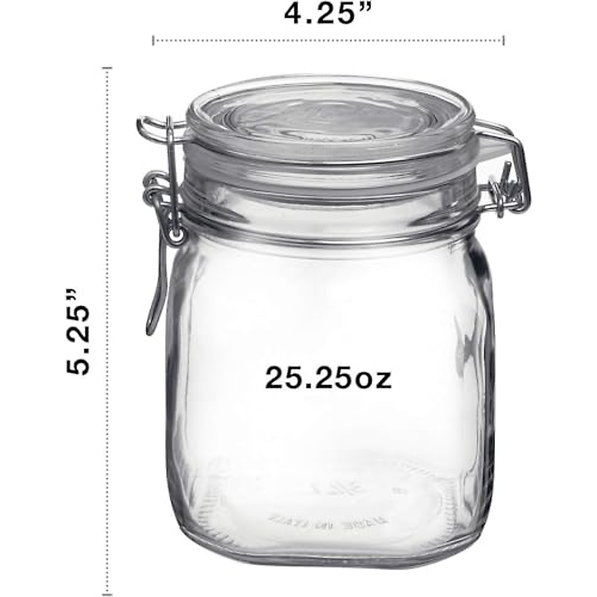 Bormioli Rocco 149280M04321991 food container, 25.25 oz, Clear