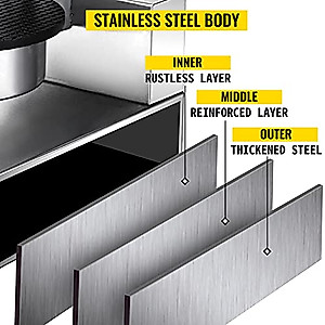 VEVOR Commercial Ice Cream Cone Waffle Maker Machine, 110V Electric Waffle Cone Machine, 1200W Stainless Steel Egg Cone Baker w/Non-Stick Teflon Coating, Temp & Time Control for Restaurant Bakeries