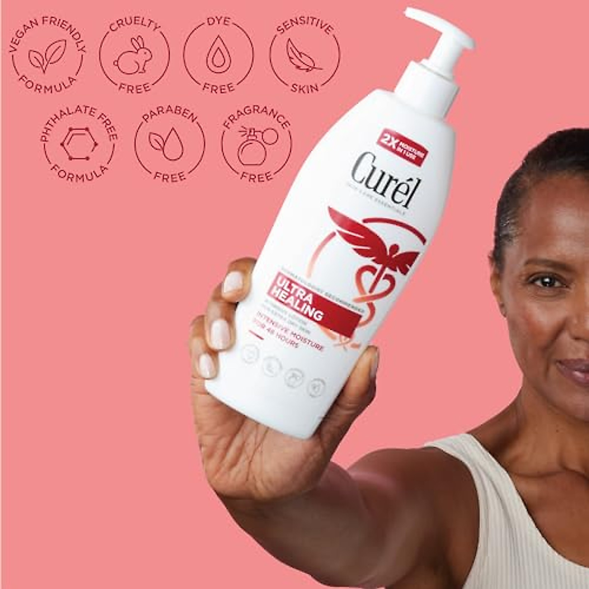 Curel Ultra Healing Body Lotion, Moisturizer for Extra Dry Skin, Body and Hand Lotion with Advanced Ceramide Complex and Hydrating Agents, for Tight Skin, 13 Ounces