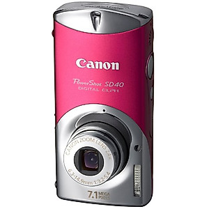 Canon PowerShot SD40 7.1MP Digital Elph Camera with 2.4x Optical Zoom (Precious Rose)