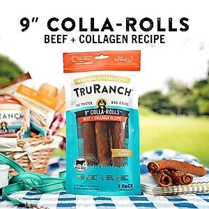 TRURANCH 9" Collagen Roll, Beef - 3 Pack