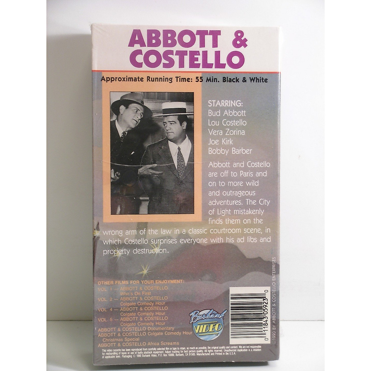 Abbott & Costello-A Set of Three New VHS Video Tapes