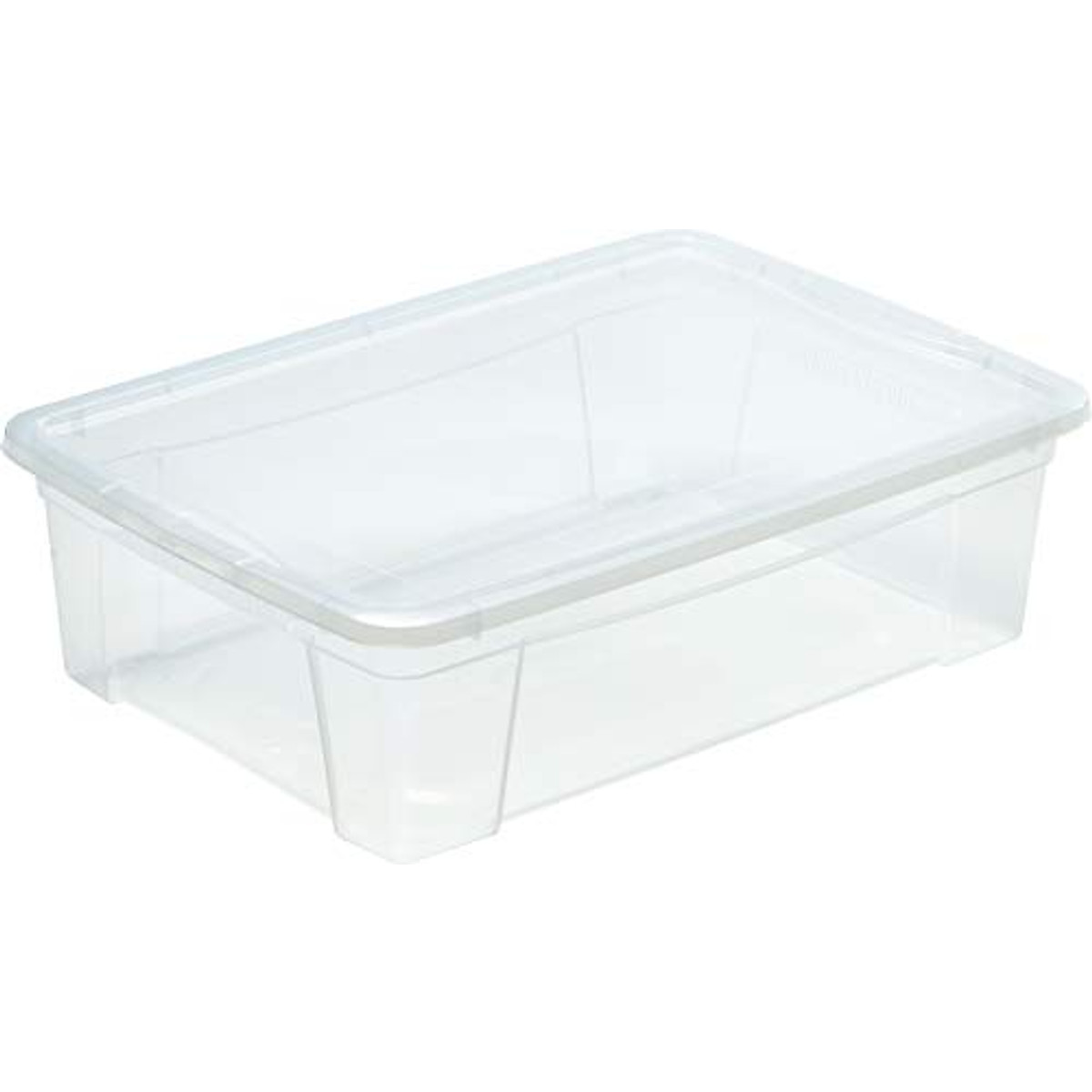 M-Home Kbox Transparent Container with Lid, Capacity-25.6 Liter, Each