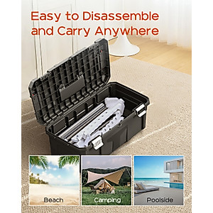 CASAMAYA Clothes Drying Rack Foldable, 74.8 inch 2 Tier Laundry Drying Rack with Rotating Clothes Rail for 54 Pieces of Clothes, Space Saving, Indoor, Stainless Steel, White and Silver CDR002W01