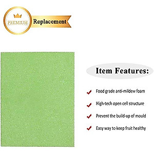 BULLETSHAKER Fruit and Veggie Life Extender Liner by Tenquest 4-Pack, 15X14 Inch, Refrigerator Shelf - Produce Saver, Extends Life and Keeps Refrigerator Fresh Prevents Spoilage