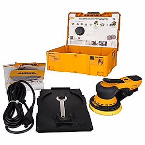 Mirka MID55020CAUS Direct Electric Random Orbital Sander, 5-Inch, Yellow, Black