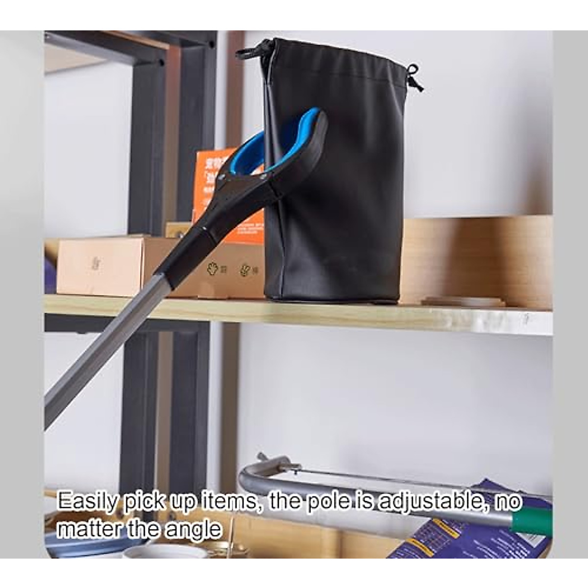 JBNCRYGD Foldable Grabber Reacher Tool for Elderly, Reacher Grabber Pickup Tool, Handy Trash Claw Grabber, Reaching Assist Tool for Trash Pick Up,B