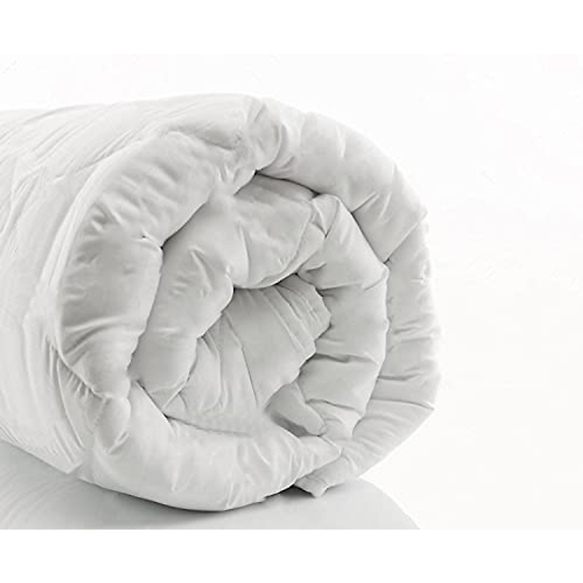 WHITEWRAP Down Alternative Comforter Queen | White | All Season Corner Duvet Tabs | Fluffy, Plush Microfiber Fill, Machine Washable, Duvet Insert | Stand Alone Comforter, Box Stitched