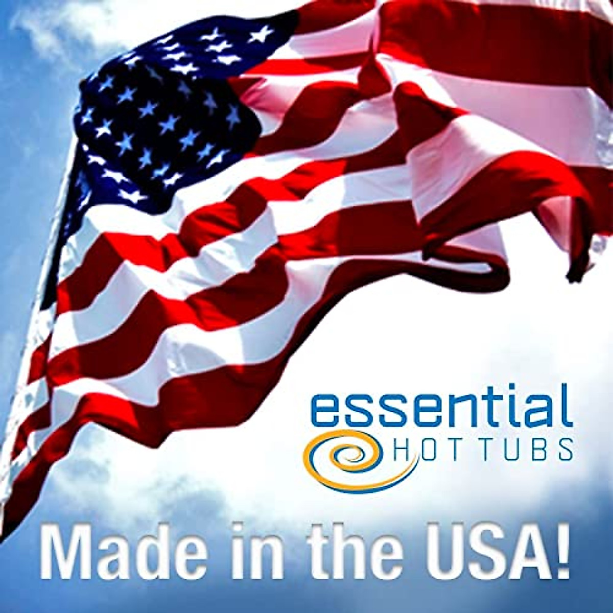 AquaLife Nautical 4-Person 24-Jet Acrylic Non-Lounger Hot Tub with Face-to Face Seating, Bluetooth Stereo, Insulated Cover