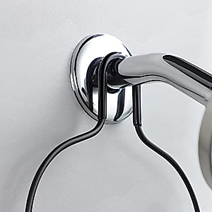 Taozun Shower Caddy Over Shower Head - Hanging Shower Caddy Rustproof Stainless Shower Organizer Hanging Storage Rack Basket with 6 Hooks for Soap and Sponge - Black