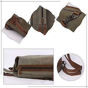 KL928 Canvas Sling Bag - Small Crossbody Backpack Shoulder Casual Daypack Rucksack for Men Women