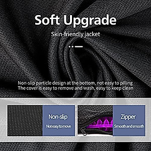 Extra Thick Gel Seat Cushion, Office Seat Cushion for Long Sitting Breathable Egg Gel Cushion for Office Home Chairs, Cars, Long Trips – Back, Sciatica, Hip, Tailbone Pain Relief Cushion (Voilet)