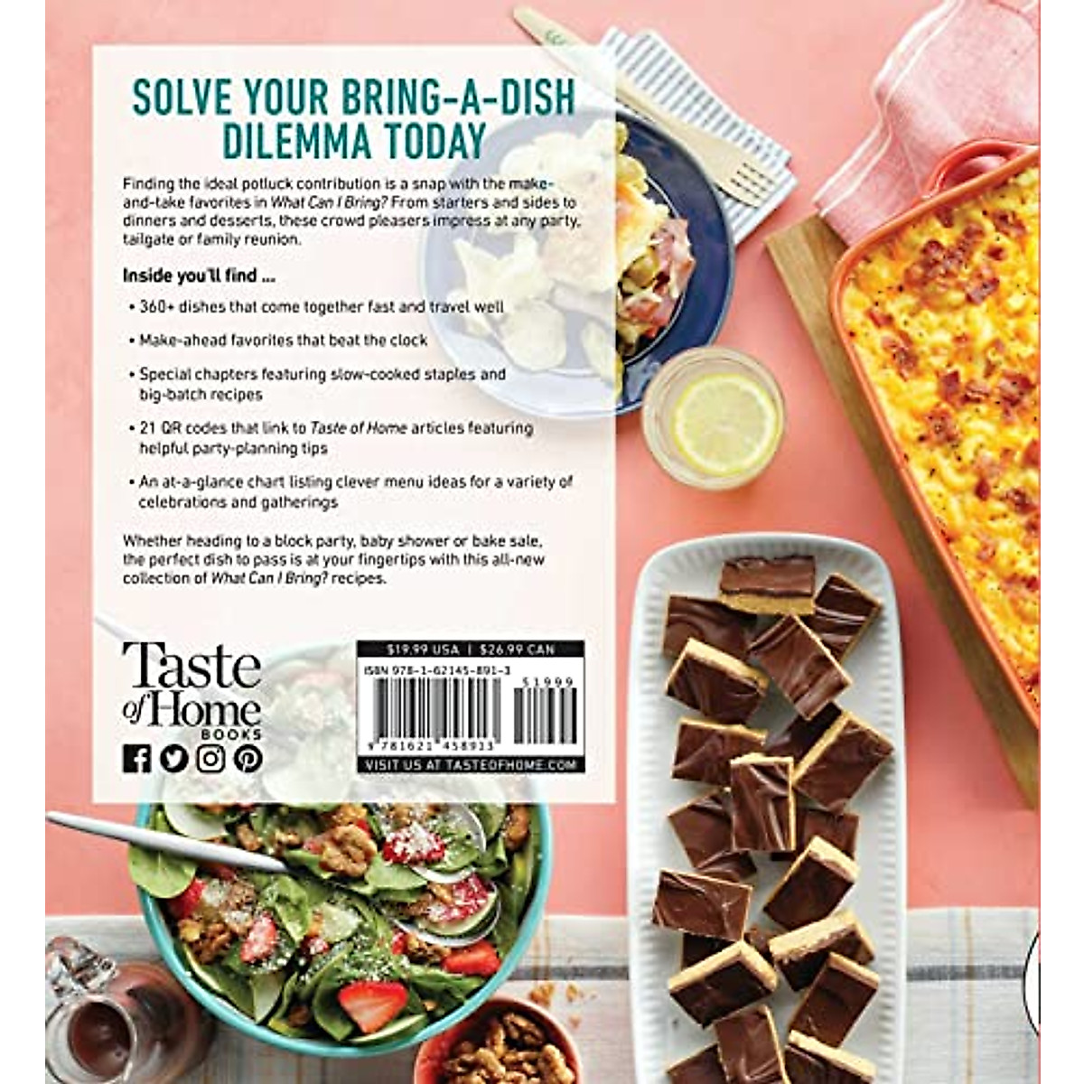 Taste of Home What Can I Bring?: 360+ Dishes for Parties, Picnics & Potlucks