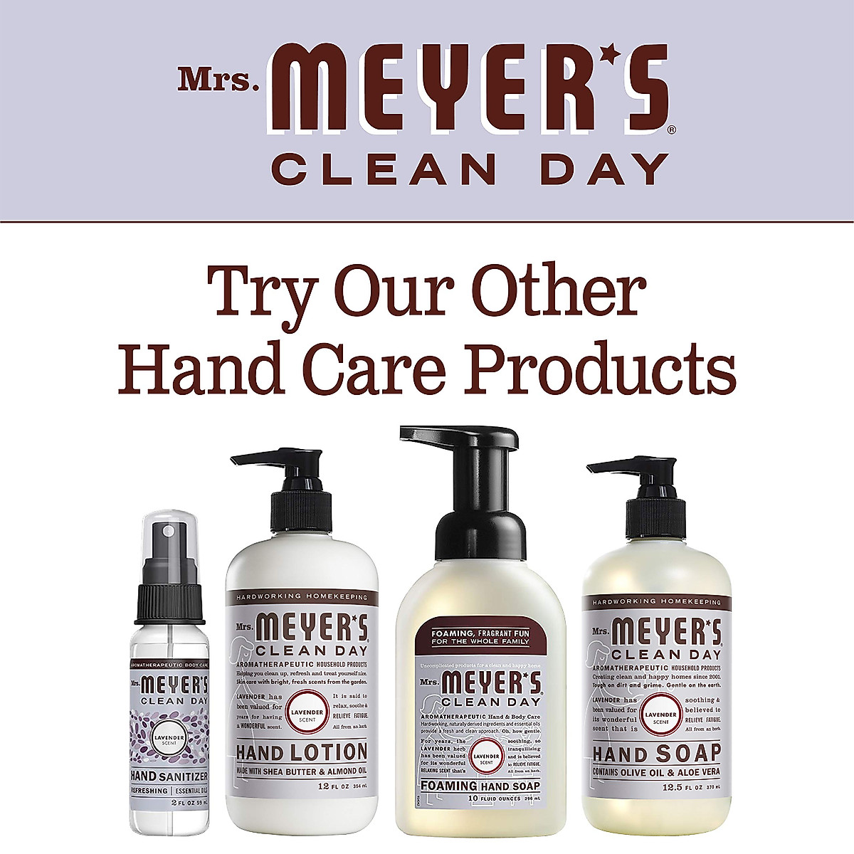 Mrs. Meyer's Clean Day Hand Soap Refill Lavender Multi-Packs 33 Fl Oz (Pack of 2)
