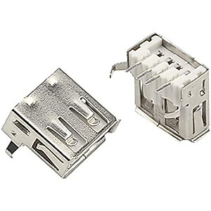 SINHANKER 110PCS USB Type A Standard Port Female Solder Right Angle 4Pin Plug Soldering Jacks Connector
