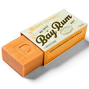 Duke Cannon Supply Co. Big Brick of Soap Bar for Men Bay Rum (Citrus Musk, Cedarwood, Island Spice Scent) Multi-Pack - Superior Grade, Extra Large, All Skin Types, Paraben-free, 10 oz (3 Pack)