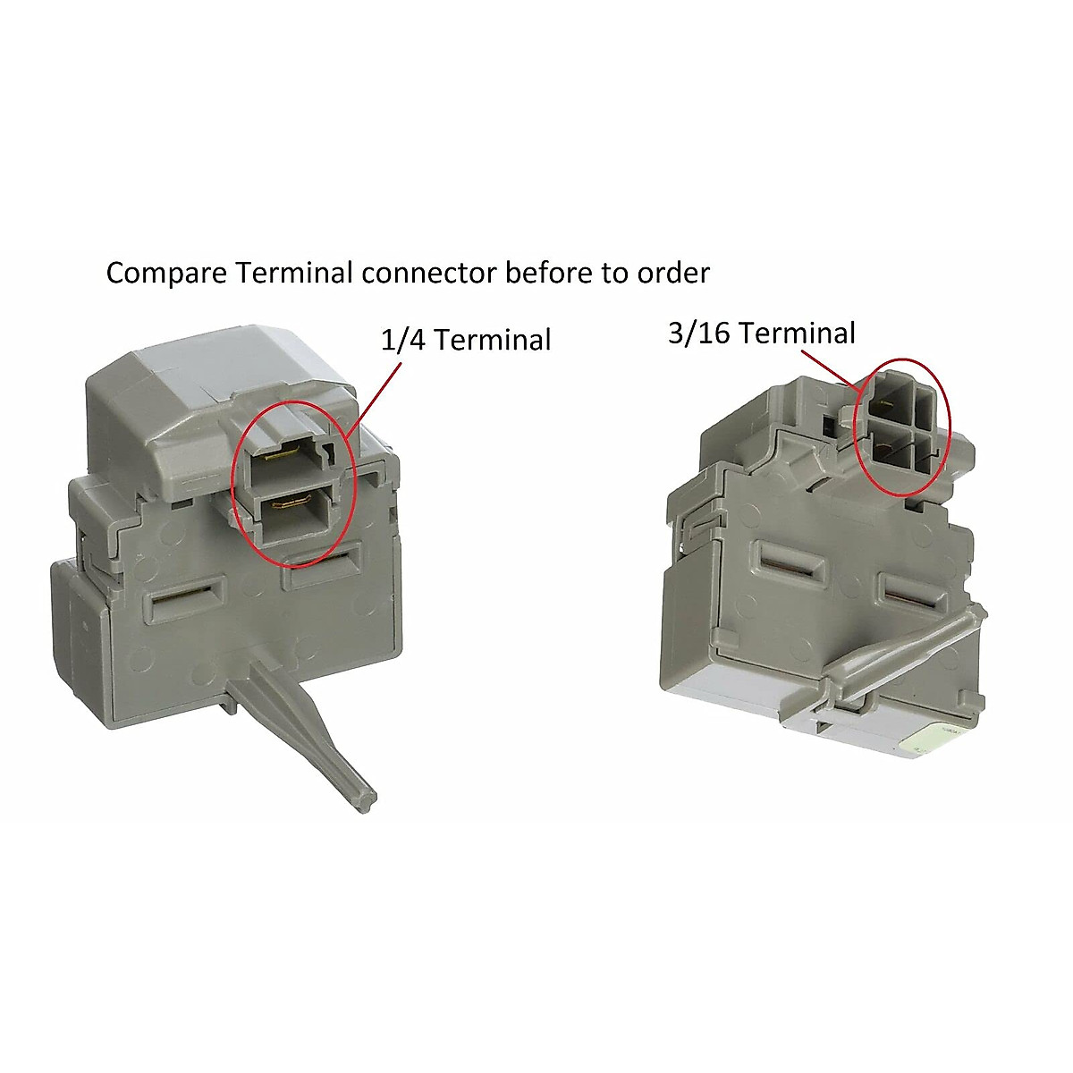 EQUIPMENT DOCTOR US CK910010004 fits Embraco Compressor Start Relay + Capacitor (Terminal 1/4", Gray)
