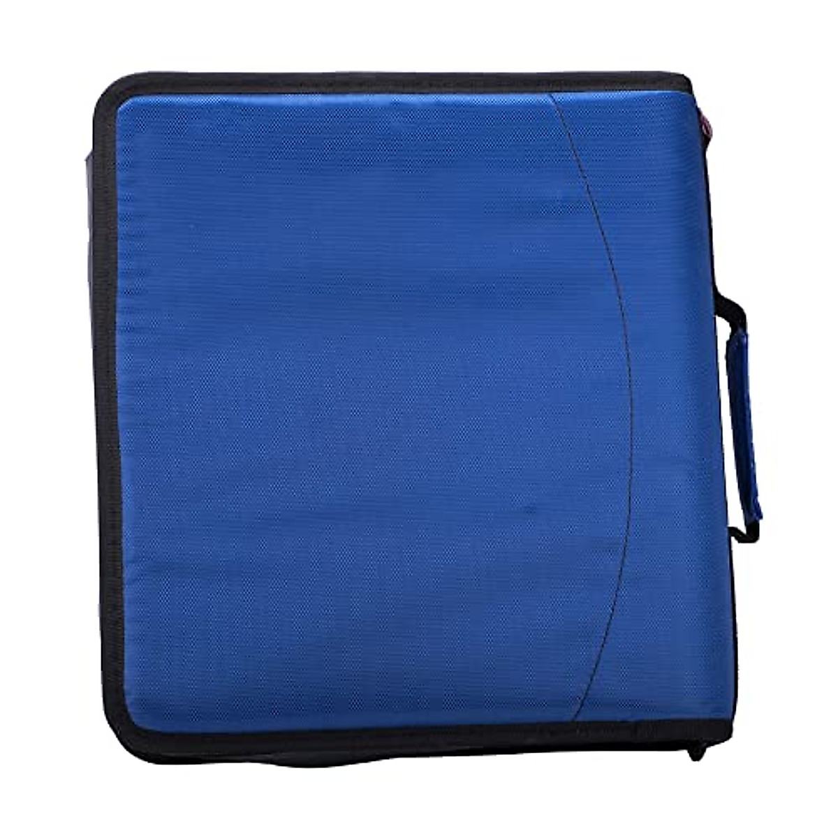 Case-it The Dual 2-in-1 Zipper Binder - Two 1.5 Inch D-Rings - Includes Pencil Pouch - Multiple Pockets - 600 Sheet Capacity - Comes with Shoulder Strap -Dual-132, Blue