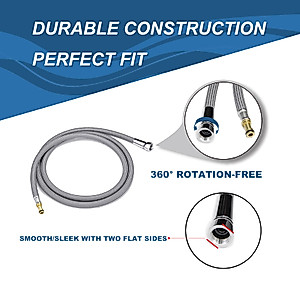Grandiance Replacement Hose Kit for Moen Pull Down Kitchen Faucet 150259, Compatible with Moen Kitchen Sink Faucet Replacement Part 150259/187108, Reflex Moen Pull Down Hose, 68" Quick Connect Hose
