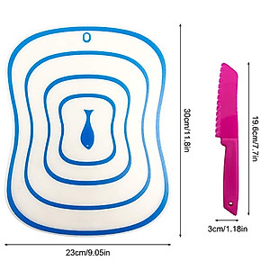 Sonku 10 Packs Kitchen Knife Set, Cooking Knives with Cutting Boards for Kids and Adults -Multi Colors