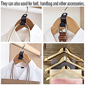 HOLLIHI 100 Pcs Clothes Hanger Connector Hooks,Plastic Cascading Hanger Hooks Extender Clips Connection Hooks,Space Saving Wardrobe Clothing Outfit Hangers Hooks for Organizer Closet Cabinet, 5 Colors