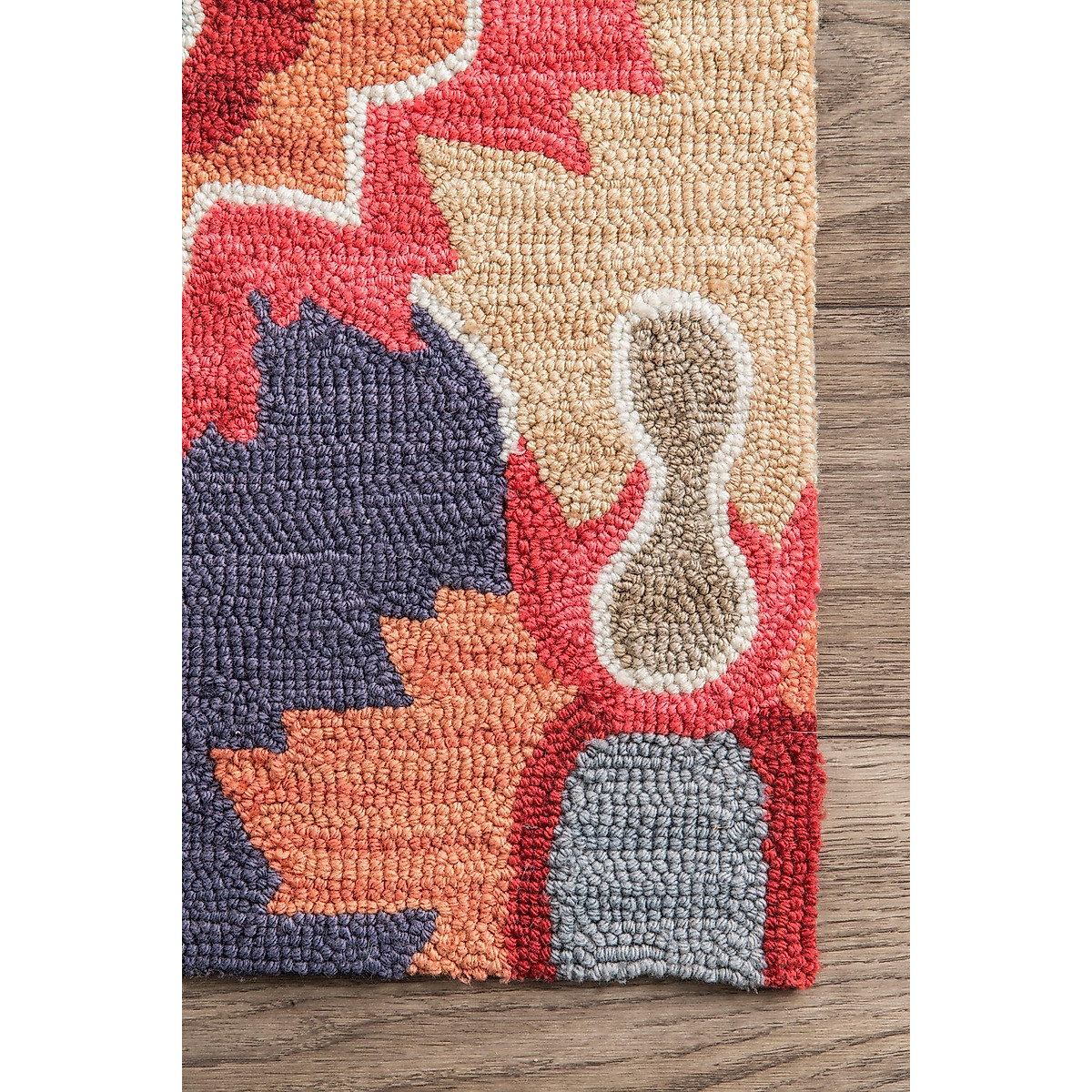 nuLOOM Hand Hooked Felicity Area Rug, 5x8, Multi