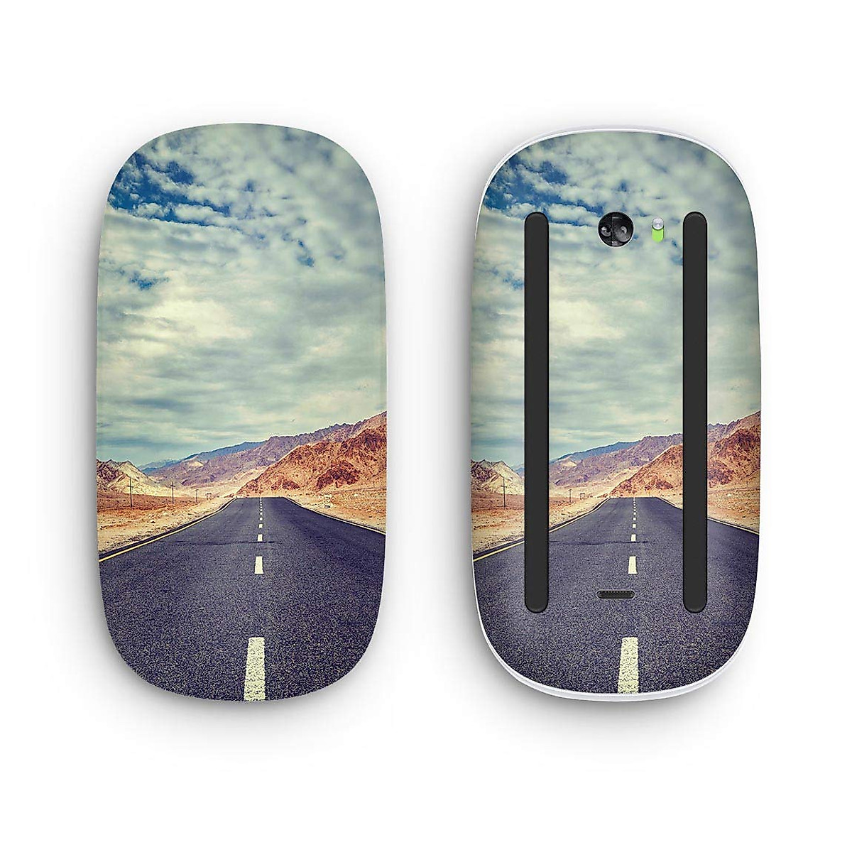 Design Skinz Desert Road Vinyl Decal Compatible with The Apple Magic Mouse 2 (Wireless, Rechargable) with Multi-Touch Surface