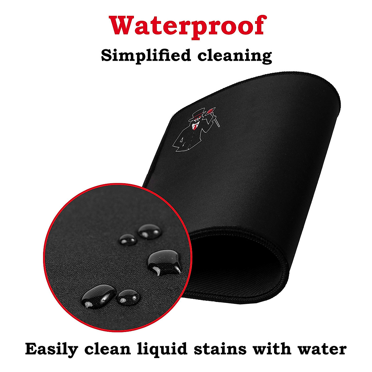 Hypernova Gaming Mouse Pad, (12 x 10 x 0.2 inches), Best Laptop Mousepad, Waterproof, No-Slip Base, Resilient Stitched Edges, PC, Perfect for Video Games