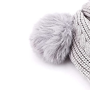 Toddler Winter Hat Baby Winter Hat Scarf Set Boys Girls Winter Hood Scarf Beanie Fleece Balaclava Earflap Skull Cap 2-5T Pink