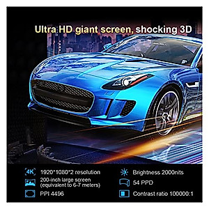 QINTEX HDMI Headworn Near Eye High-Definition OLED Display Giant Screen 3DVR Virtual Reality Movie Game Video Glasses (Color : 3D Glasses)