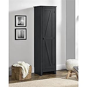 Ameriwood Home SystemBuild Storage Cabinet, Black Oak