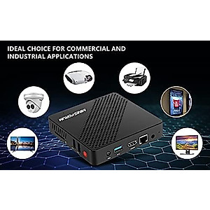 N40 Mini PC Fanless Celeron N4020,up to 2.8GHz with 4GB DDR4/64GB eMMC RAM Mini Desktop Computer, Support 4K UHD, VGA Port,2.4G/5.8G WiFi&BT4.2,3xUSB3.0 Ports,1x SD Card Slot for Business Home Office