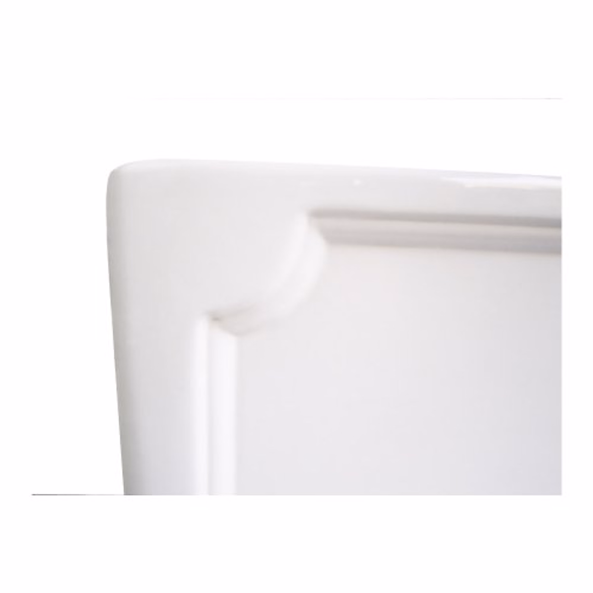 ALFI brand AB3018DECO White 30-Inch Single Bowl Thick Fireclay Farmhouse Kitchen Sink with Decorative Apron, White